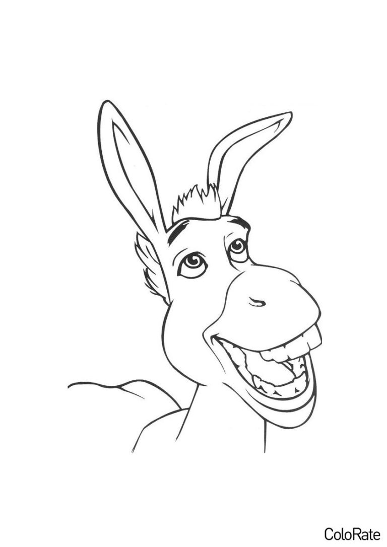 Раскраски из мультфильма Шрек (Shrek) распечатать на А4