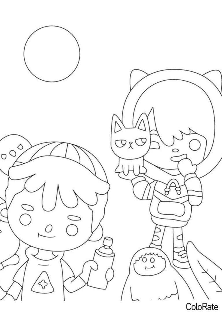 Раскраски Тока Бока для детей распечатать бесплатно